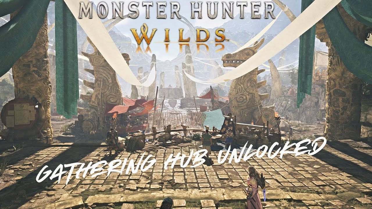 MONSTER HUNTER WILDS GATHERING HUB UNLOCK CLIP - YouTube