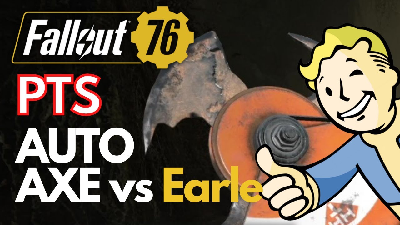 Fallout 76 PTS The Pitt - AUTO AXE vs Earle Williams (Wendigo Colossus ...