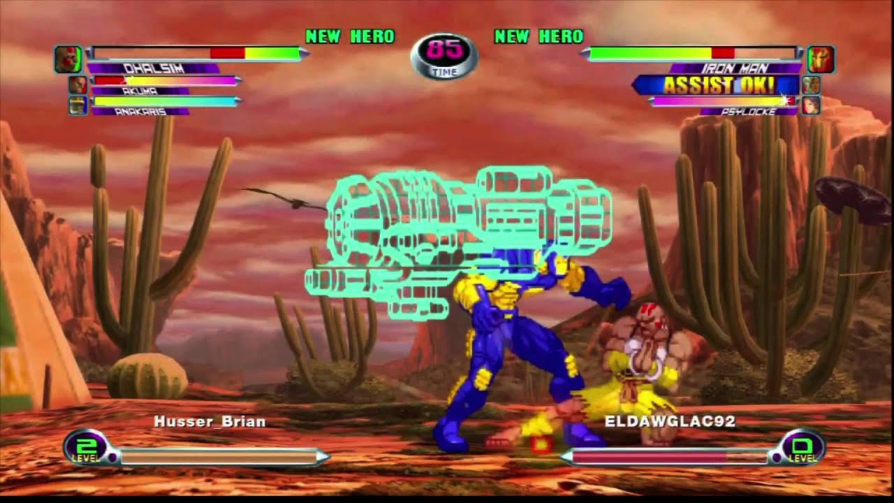 Hit Box - MvC2 Husser_Brian PSN Matches - Part 4 - YouTube