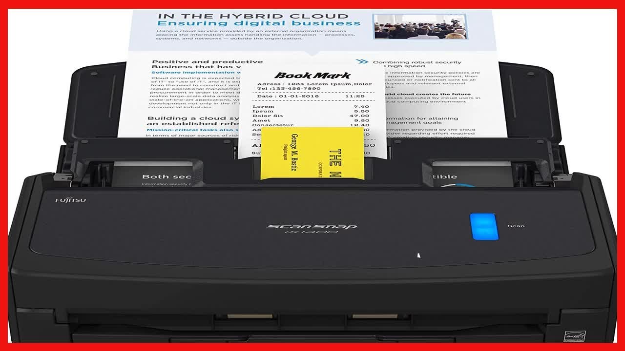 Fujitsu ScanSnap iX1400 Simple One touch Button Document Scanner for ...