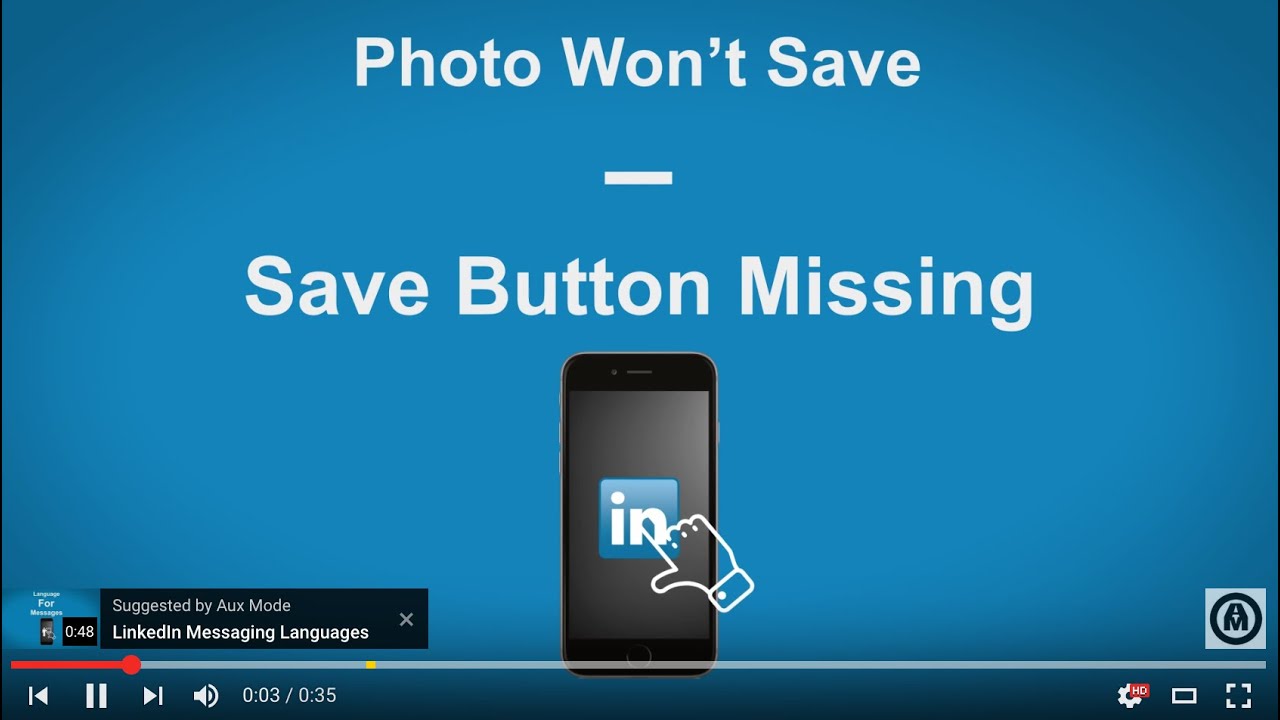 How To Save A LinkedIn Photo - YouTube