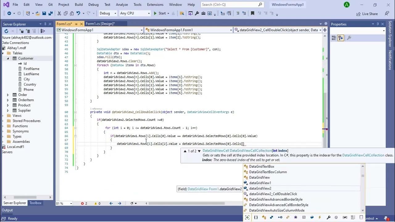 Fill Data Grid View From Another Grid view Based On Rows - YouTube