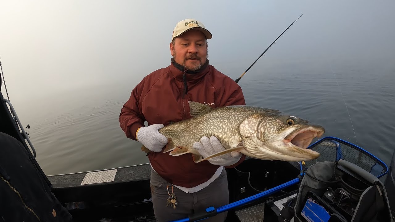 Winter Open Water Lake Trout Fishing - YouTube