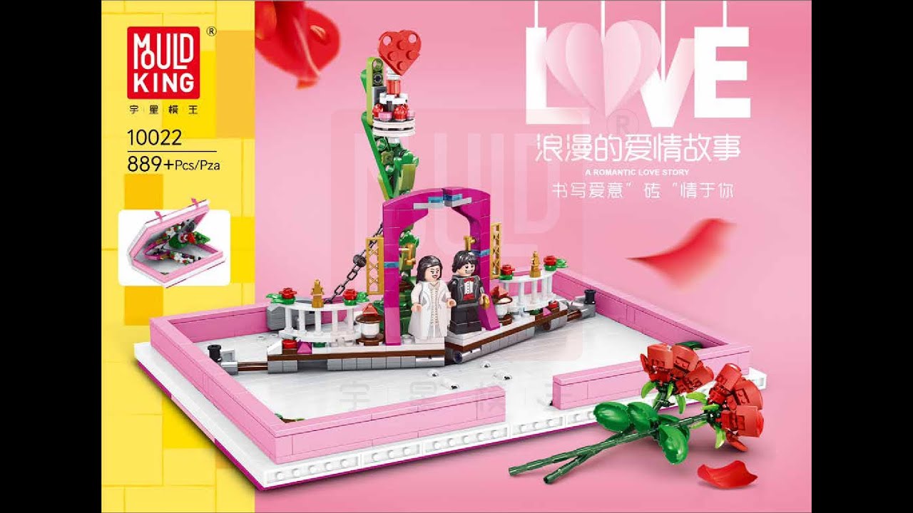 Mould King 10022 Building Instructions, A Romantic Love Story, Manual ...