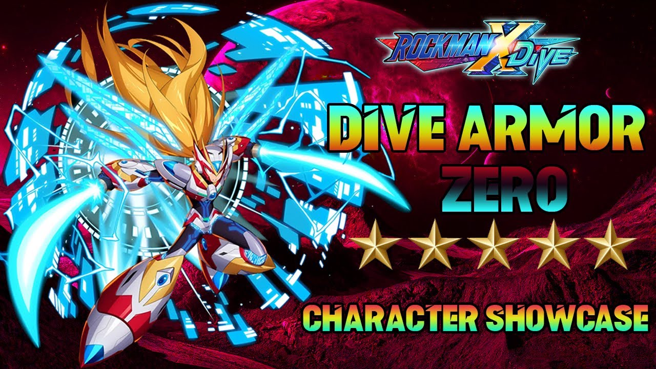 MegaMan X DiVE - DiVE Armor Zero 5* Character Showcase - YouTube