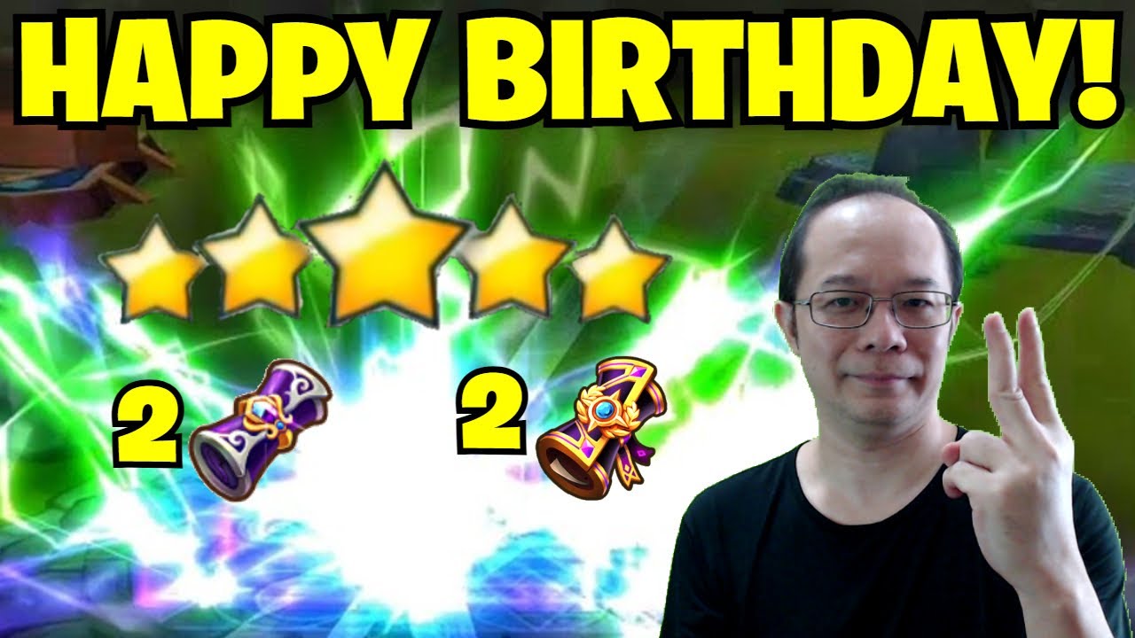 Summoners War - SWC SCROLL COMES THROUGH FOR THE BIRTHDAY BOY! - YouTube