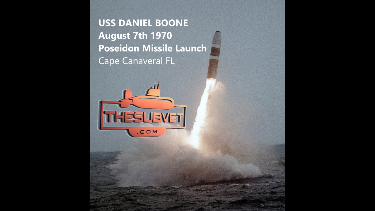 Poseidon Missile Launch 1970 USS Daniel Boone - YouTube