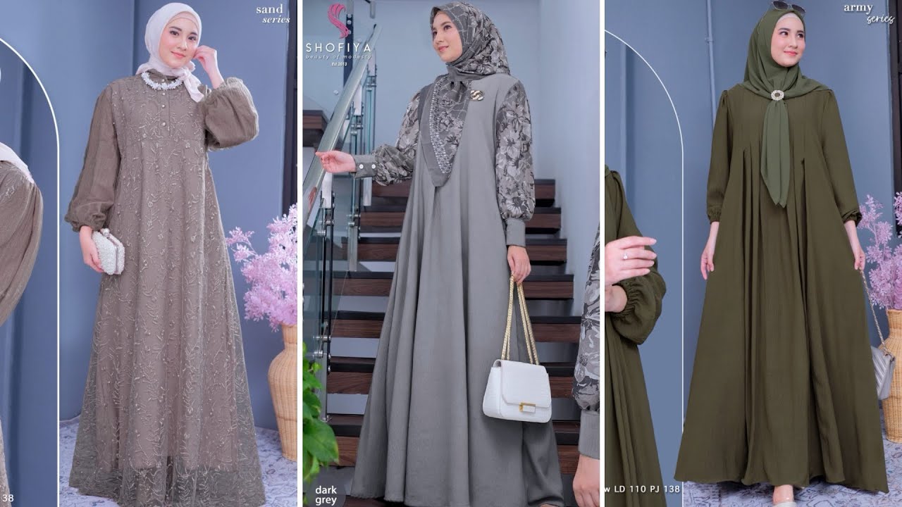 25+ MODEL GAMIS LEBARAN SYARI KEKINIAN 2024 2025 / Part 7 - YouTube