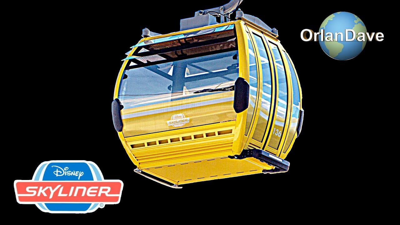 First ride on Walt Disneys Skyliner: every line - YouTube