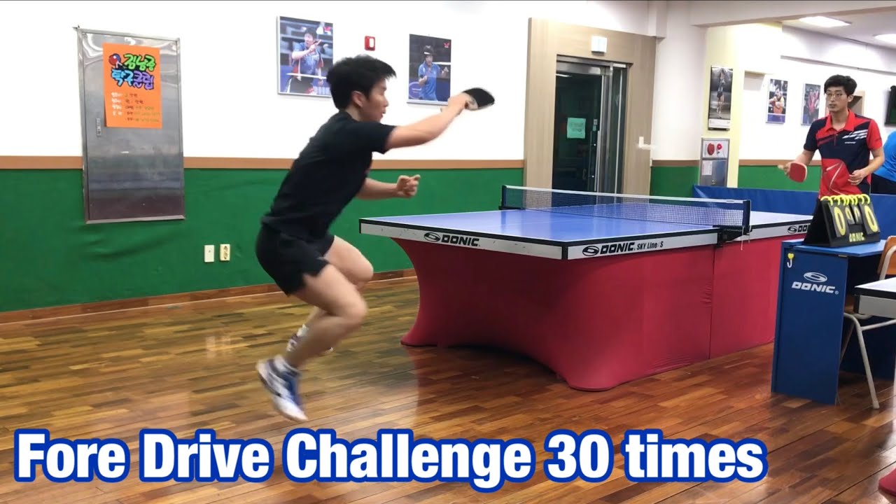 Forehand Drive 연속 30회 Challenge - YouTube