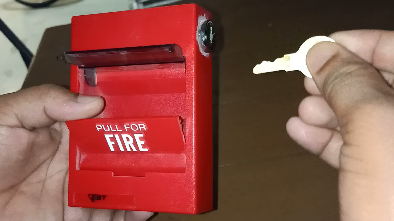 how to reset manual call point est fire alarm system - YouTube