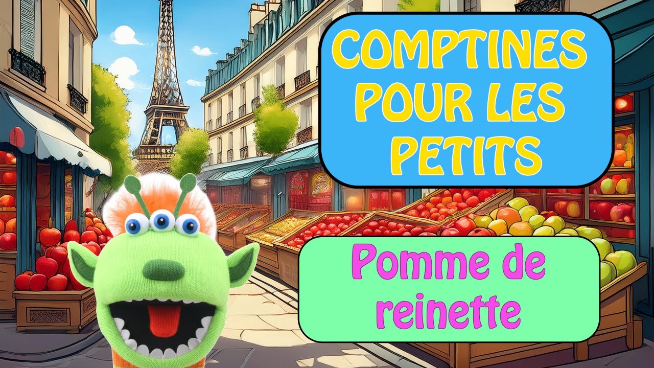 LES COMPTINES DES MARIONNETTES - Pomme de reinette - YouTube