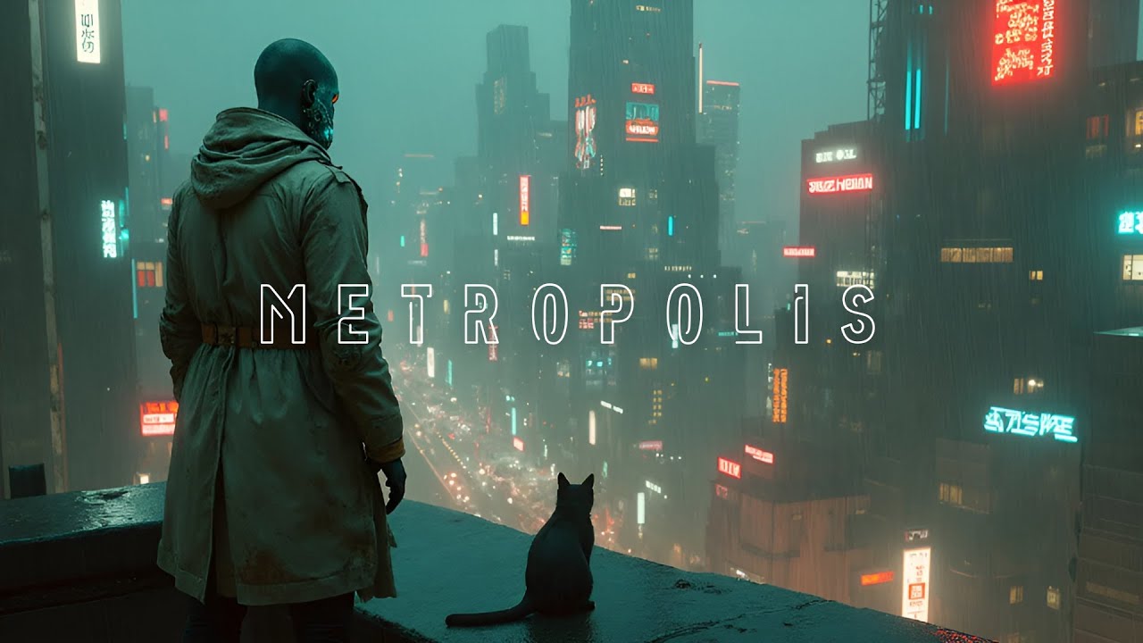 M E T R O P O L I S - Cyberpunk Ambient - Future City Sleep Music [4K ...