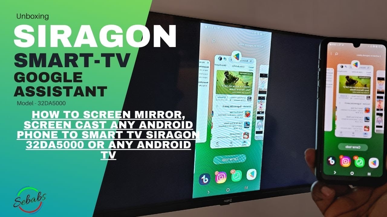 How to Screen Mirror or Cast any Android Phone to Smart TV siragon ...