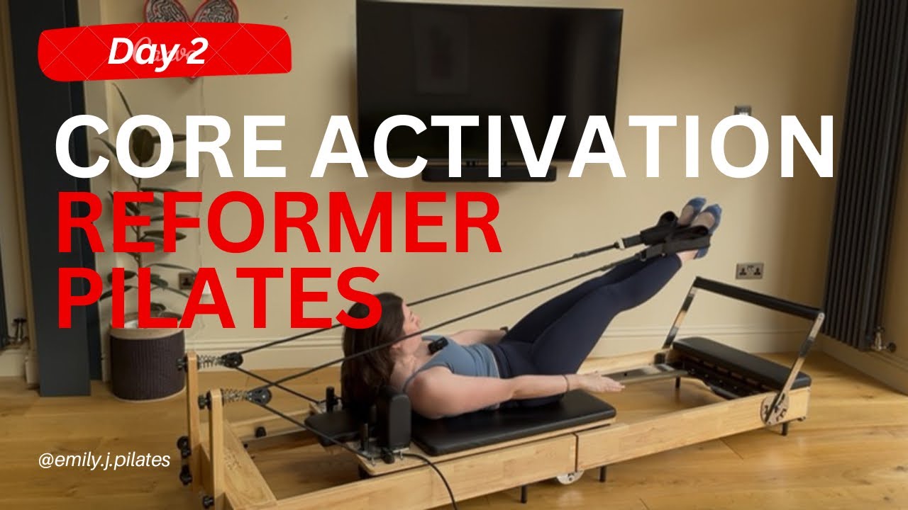 Activating your core in Reformer Pilates I DAY 2 I Feet in strap ...