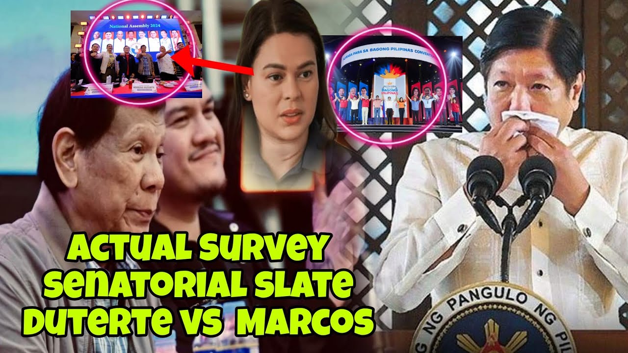 Actual Survey Senatorial Slate Duterte vs Marcos - YouTube