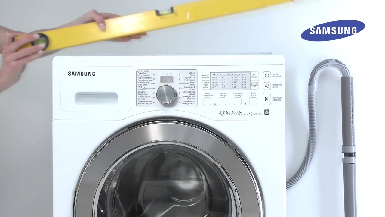 Pralki Samsung | Porady | Poziomowanie pralki - YouTube
