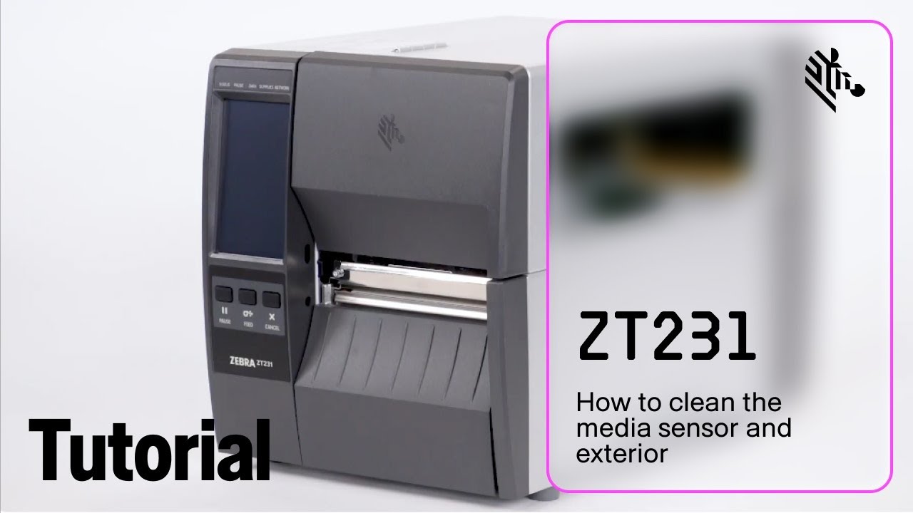 How to Clean the Media Sensor and Exterior on a ZT231 Printer | Zebra ...