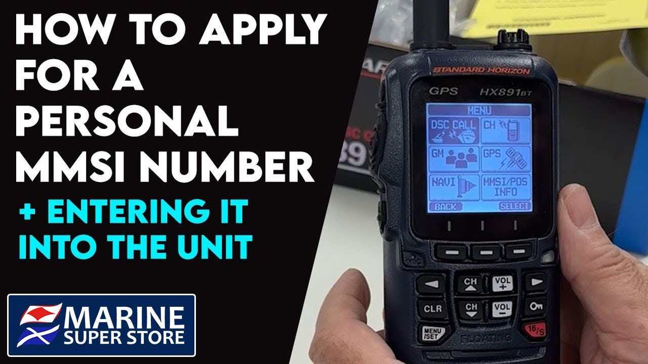 How To Apply For A Personal MMSI Number + Entering It Into The Unit - YouTube