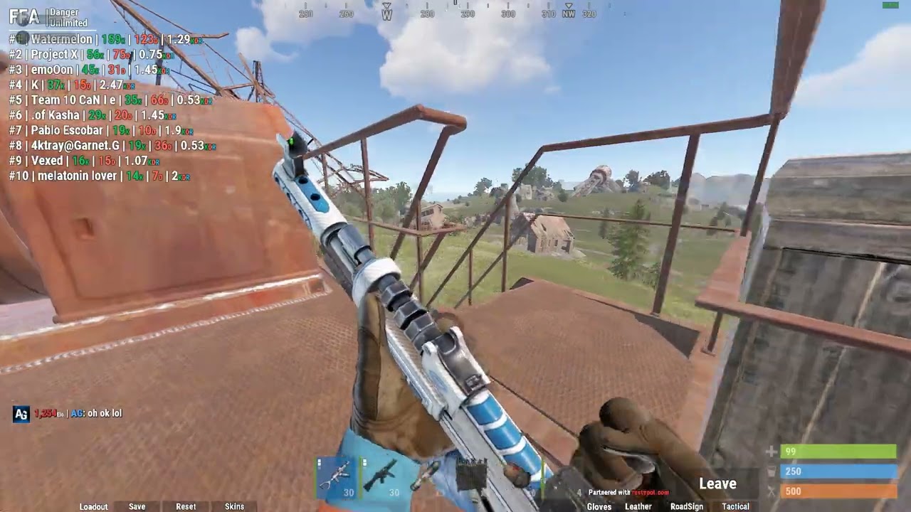 How to beam an AK with 2.6k HRS in RUST - YouTube