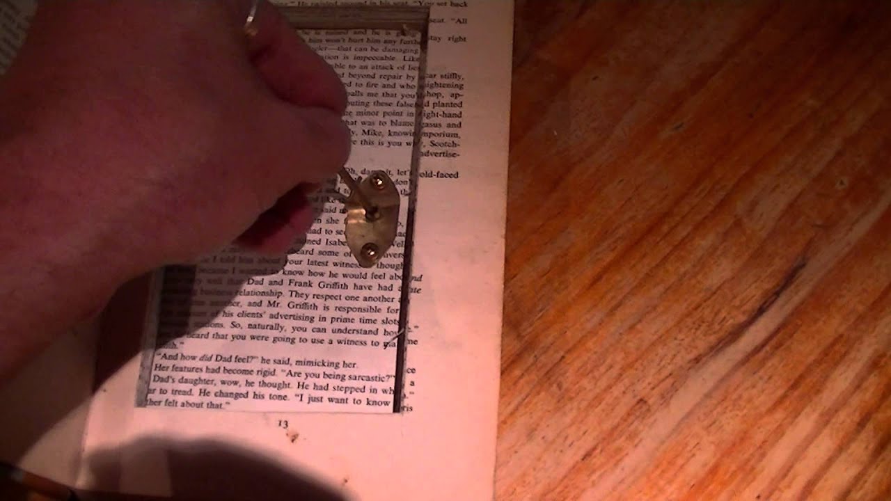 Super secret safe book - YouTube