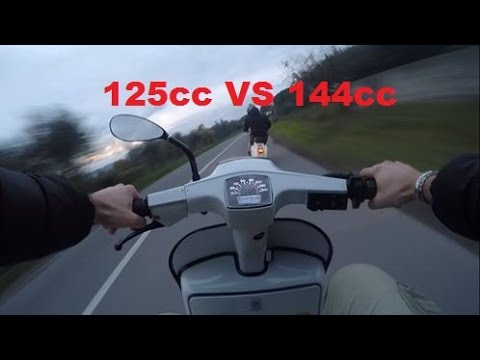 Vespa 50 Special Quattrini (125cc) VS Vespa Primavera Parmakit (144cc) - Niculin93