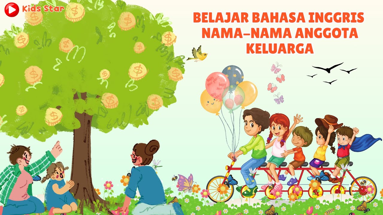 BELAJAR BAHASA INDONESIA - INGGRIS NAMA ANGGOTA KELUARGA | LEARN ...