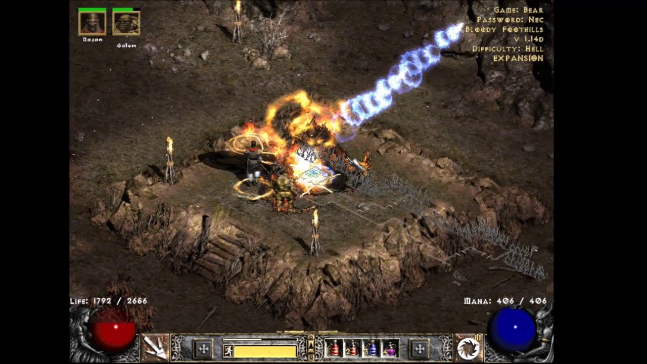 Diablo 2 LoD: Bear Necromancer - YouTube