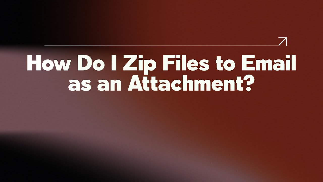 How Do I Zip Files to Email as an Attachment? - YouTube