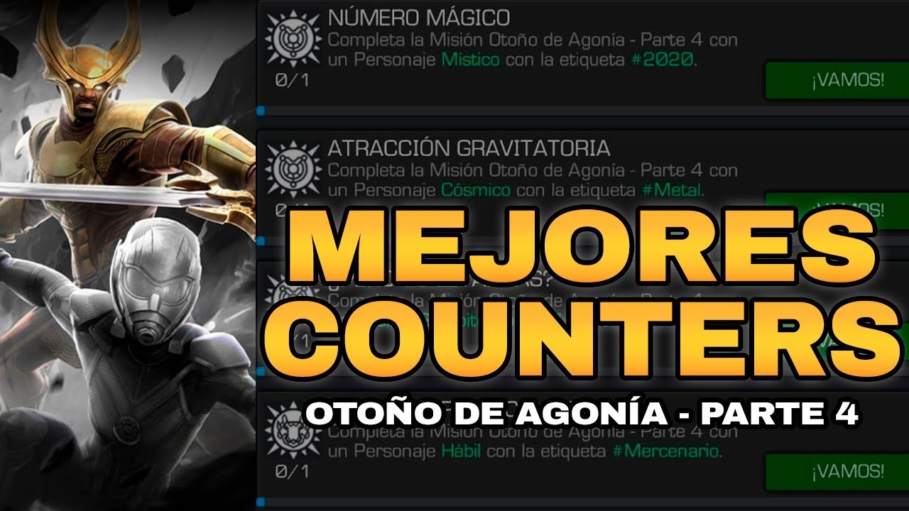 MEJORES COUNTERS OTOÑO DE AGONIA SEMANA 4 | MCOC - YouTube