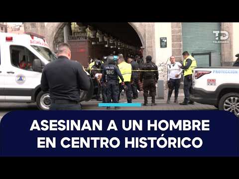 Balacera deja un muerto y dos lesionado cerca de la Plaza de Santo Domingo; buscan a motosicarios
