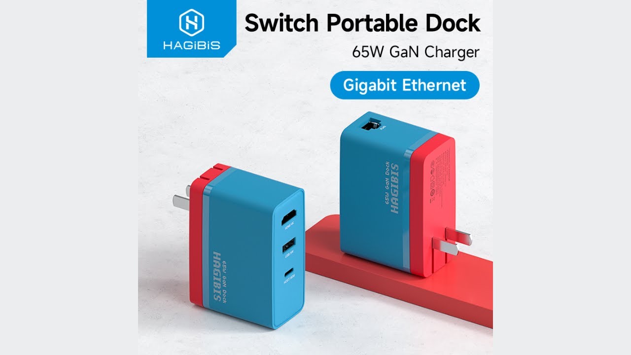 Review Hagibis Switch Dock GaN 65W 4K Fast Charger Ethernet Power 2025 ...