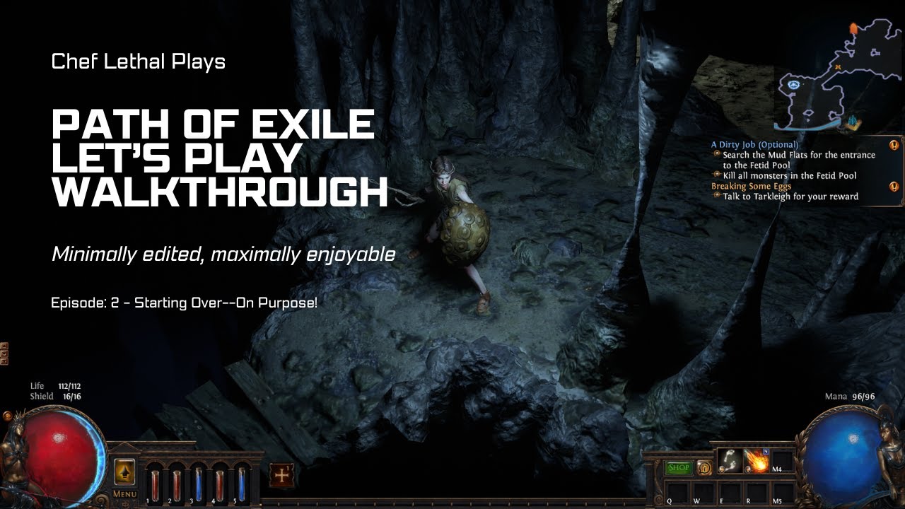 Path of Exile Slow Walkthrough: Episode 2 - Starting Over--On Purpose ...