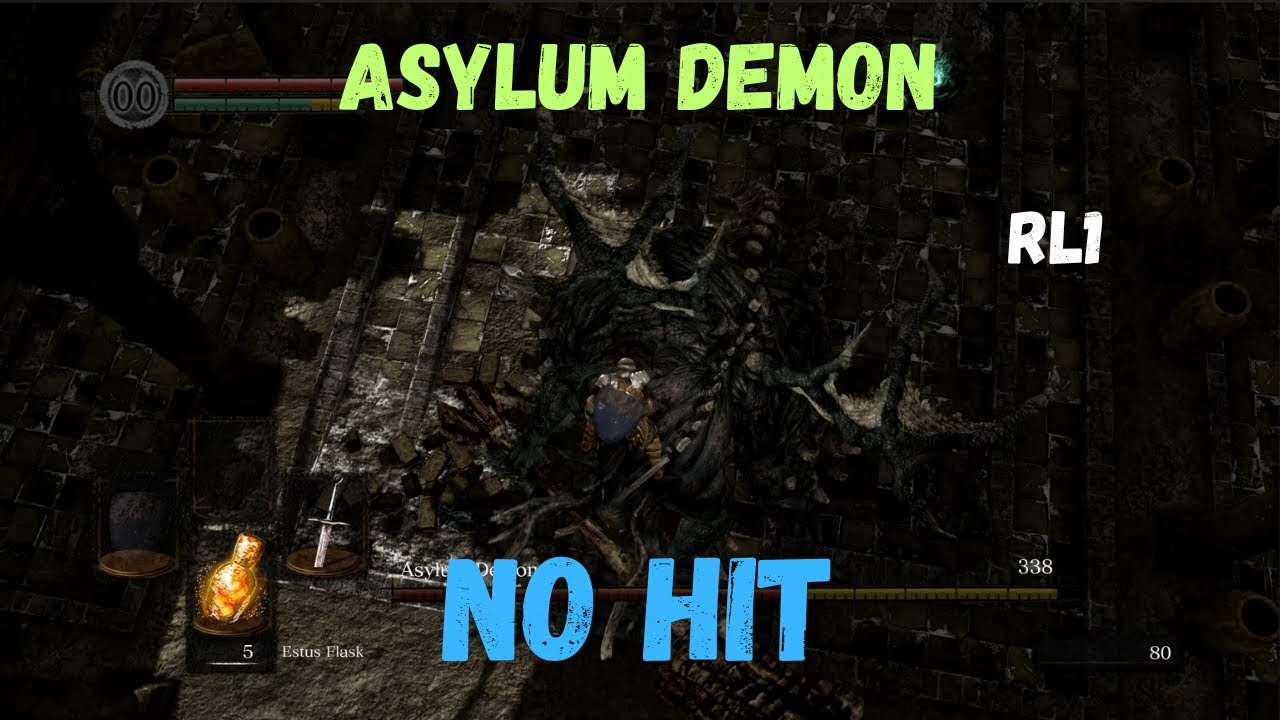 Asylum Demon Boss Fight (no hit) Dark Souls Remastered - YouTube