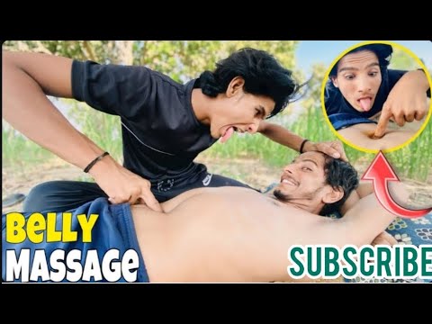 ASMR Belly Button Massage Youngest Boy On Top || Deep Sleep Relaxation Massage Therapy[ Muzi ASMR ]
