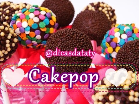 cake pop - como fazer bolo de palito - YouTube