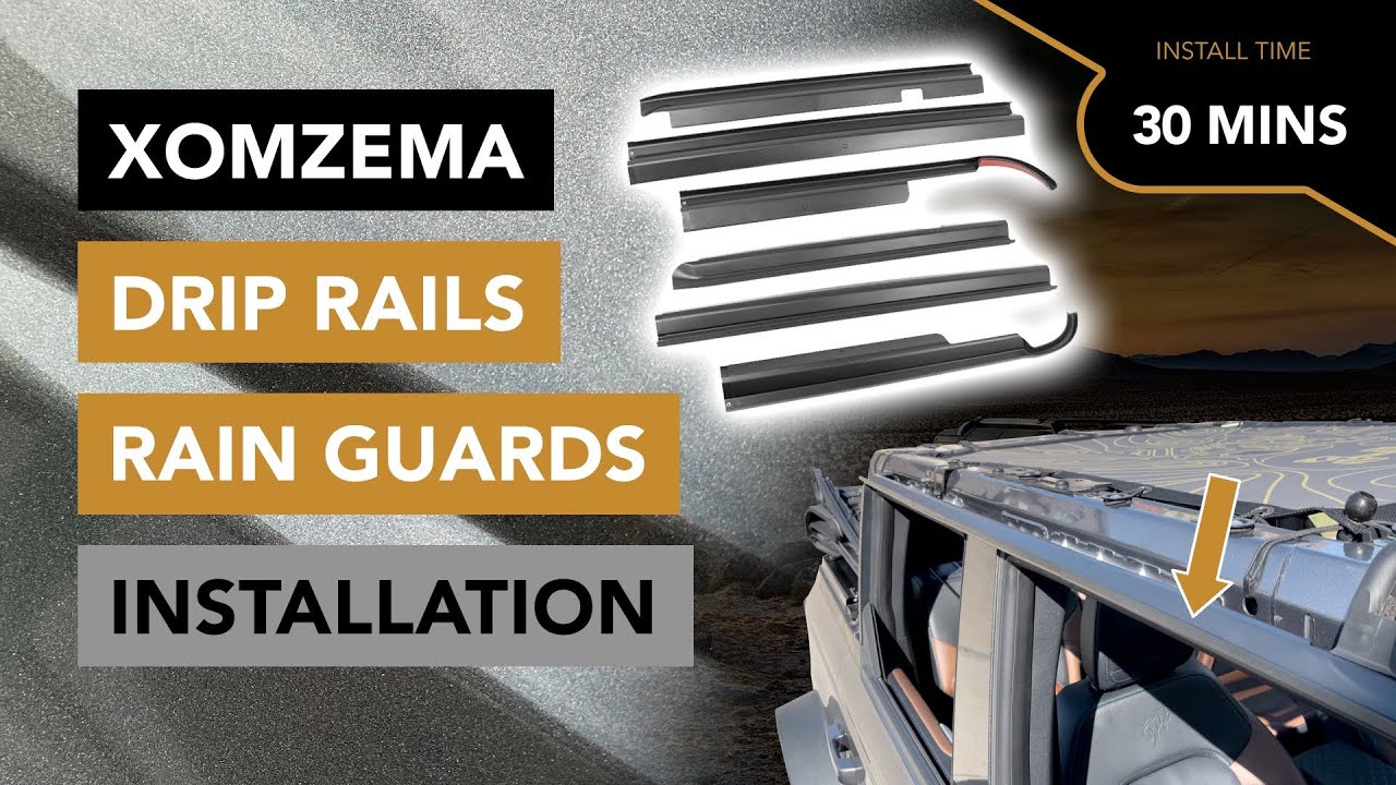 How to Assemble and Install the Xomzema Rain Guards / Drip Rails - 2021 ...