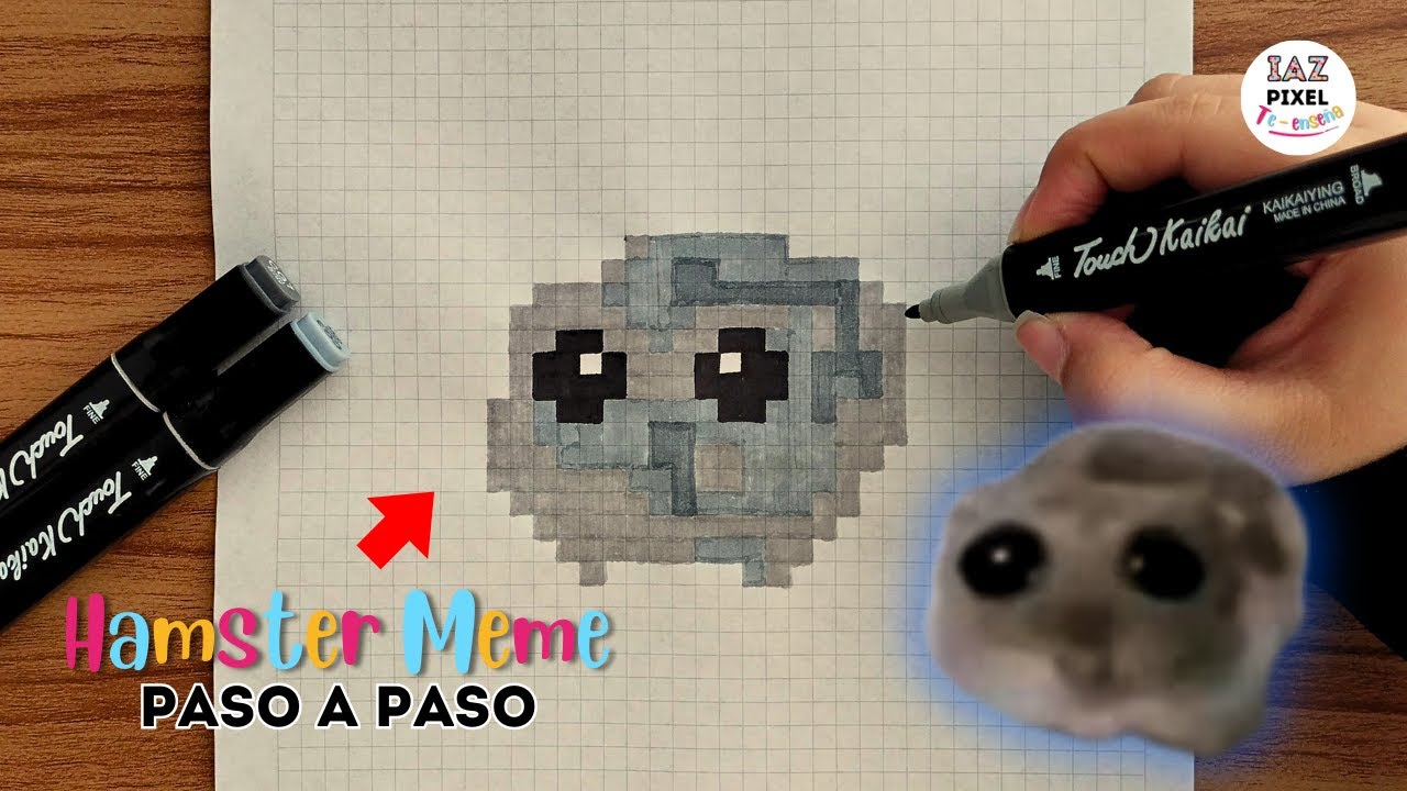 Pintando un HAMSTER MEME en Pixel art #pixelart #art #hamstermeme # ...
