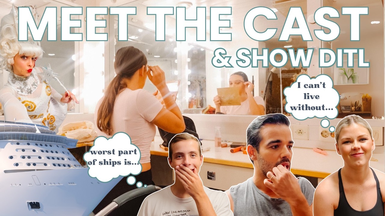 What a Show Day is REALLY like as a Cruise Ship Singer & Meet the Cast ...