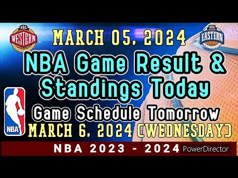 NBA Standings & Game Result Today | March 05, 2024 #nba #standings # ...