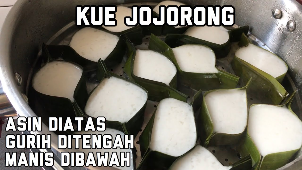 Cara membuat kue jojorong | kue khas Pandeglang - YouTube