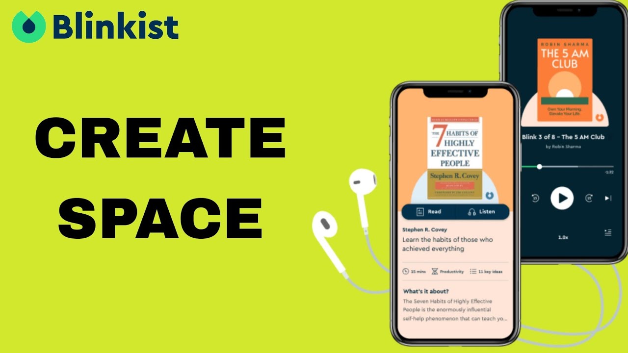 How To Create Space On Blinkist App - YouTube