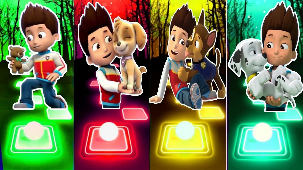 Paw Patrol :Team Ryder 🎉Ryder 🆚 Ryder 🆚 Ryder 🆚 Ryder || Tileshop EDM Rush 🎯 - YouTube