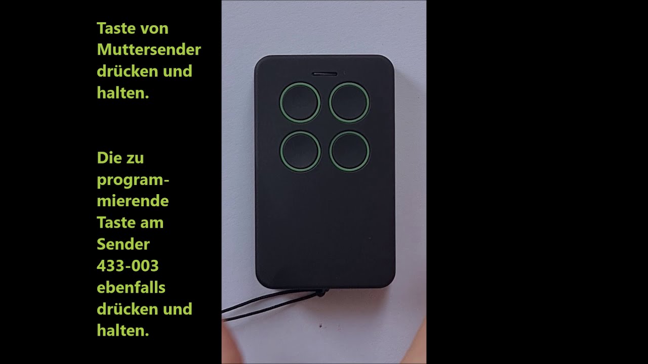 Kauferle Handsender Khs 2 0 Programmieren