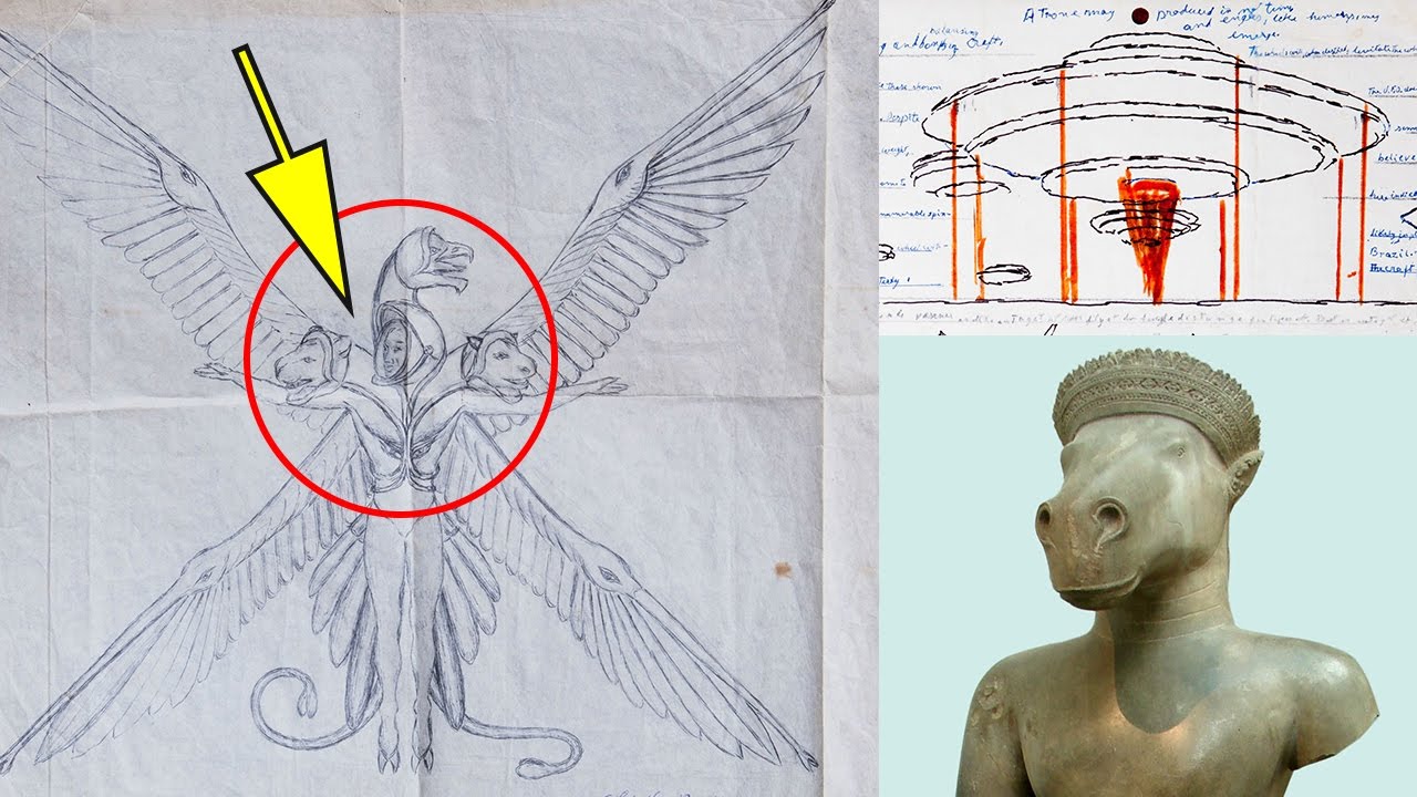 Mysterious Box Contains Detailed Drawings of Winged Aliens | Evidence ...