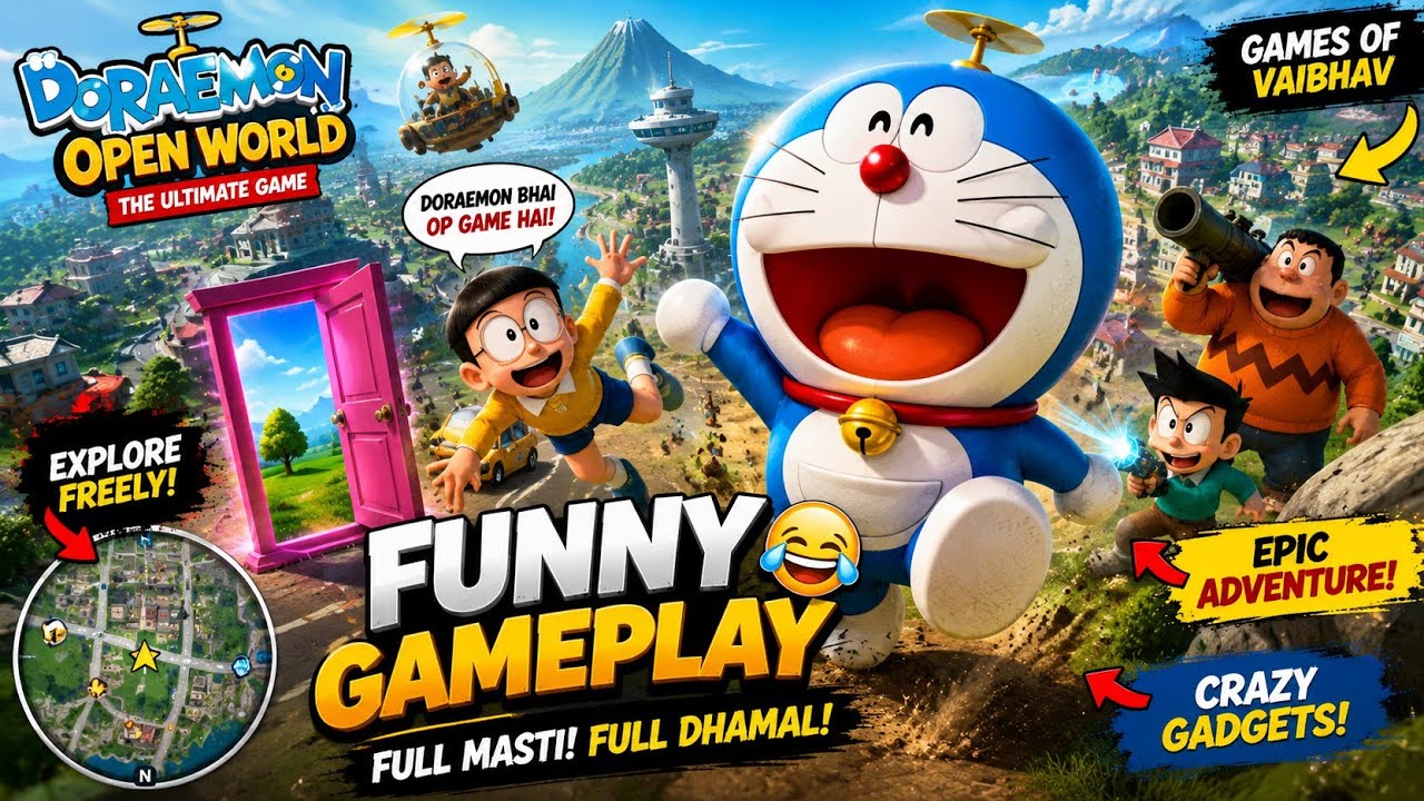 doremon open world game - games of vaibhav - YouTube