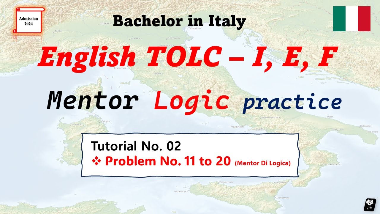 TOLC Exam logic problem practise, T-2, (CISIA mentor practise materials ...