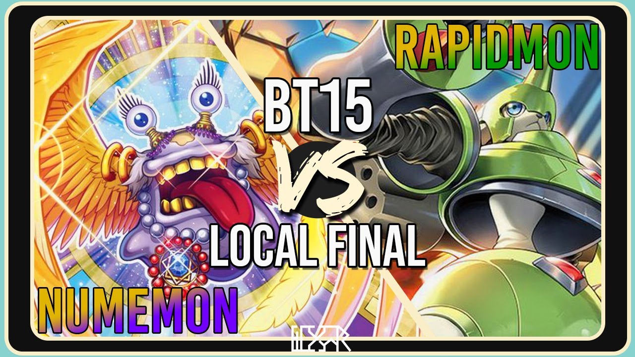 Numemon X vs Rapidmon [Digimon TCG BT15 Local FINAL] Match Commentary ...