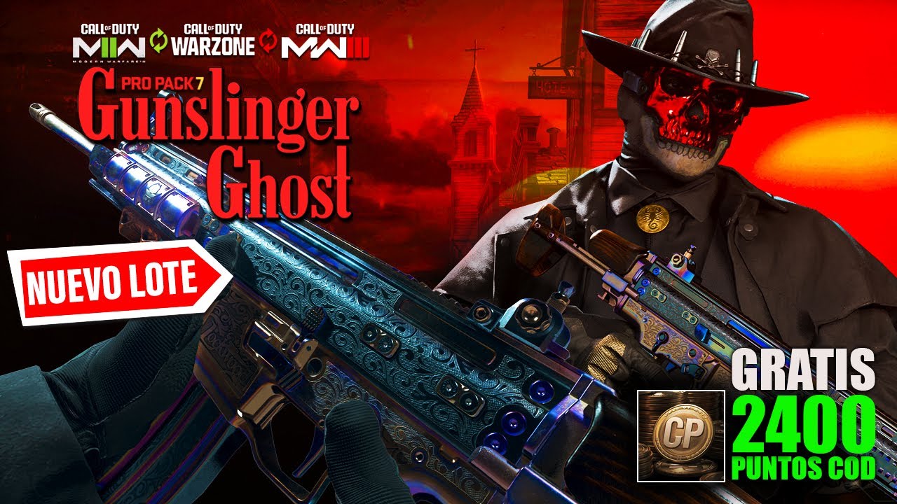 Lote PRO PACK 7 GHOST PISTOLERO para WARZONE, MW2 Y MW3 (GHOST VAQUERO ...