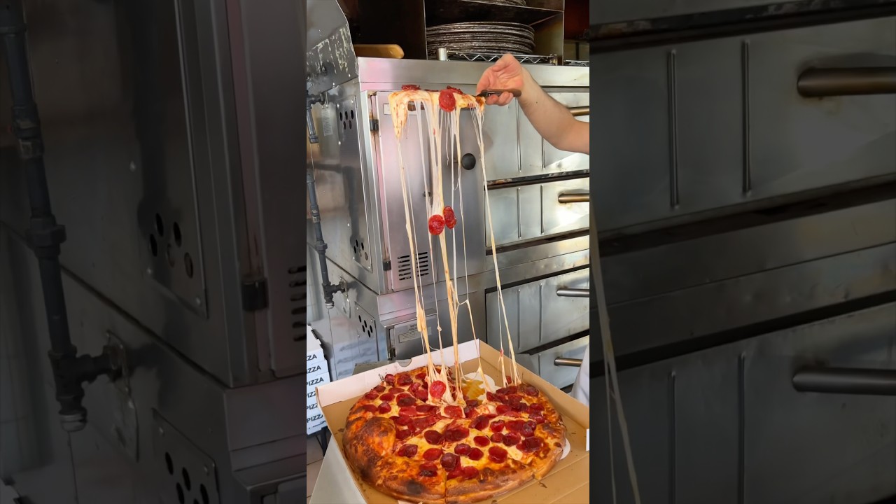 DOUBLE STACKED PIZZA for the WIN from East Village Pizza in NYC! 🍕 Have ...